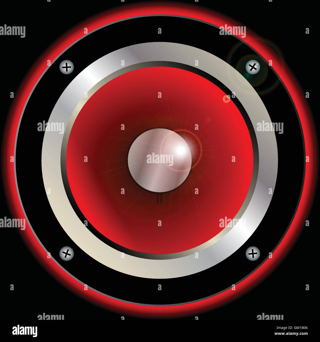 Guitar amplifier speaker Stock Vector Images - Alamy