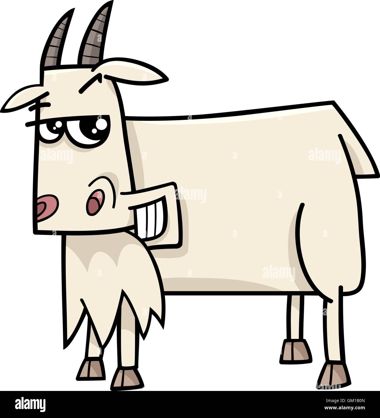 goat farm animal cartoon Stock Vector Image & Art - Alamy