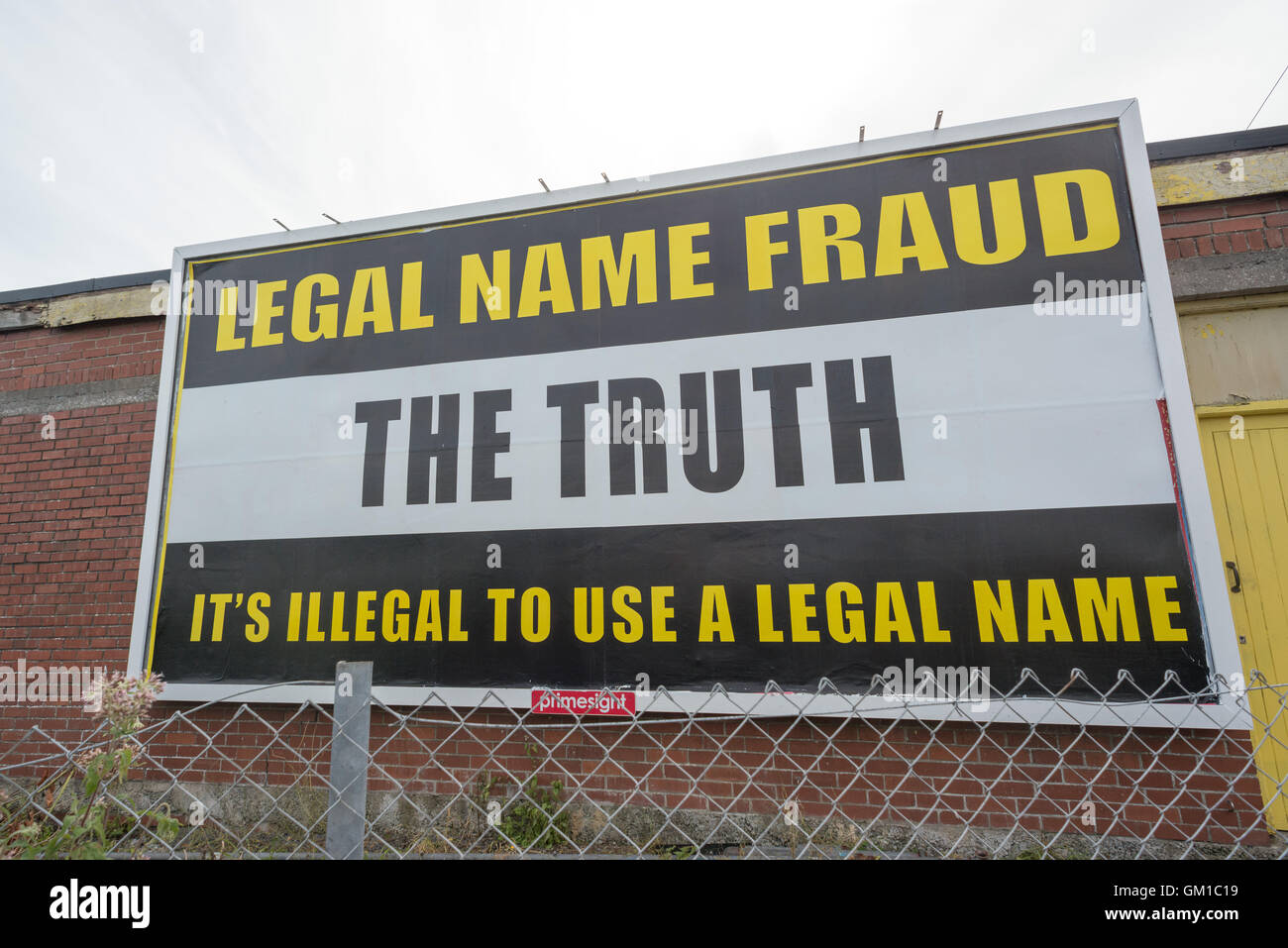 Legal name fraud, THE TRUTH, It's Illegal to use a legal Name Billboard ...