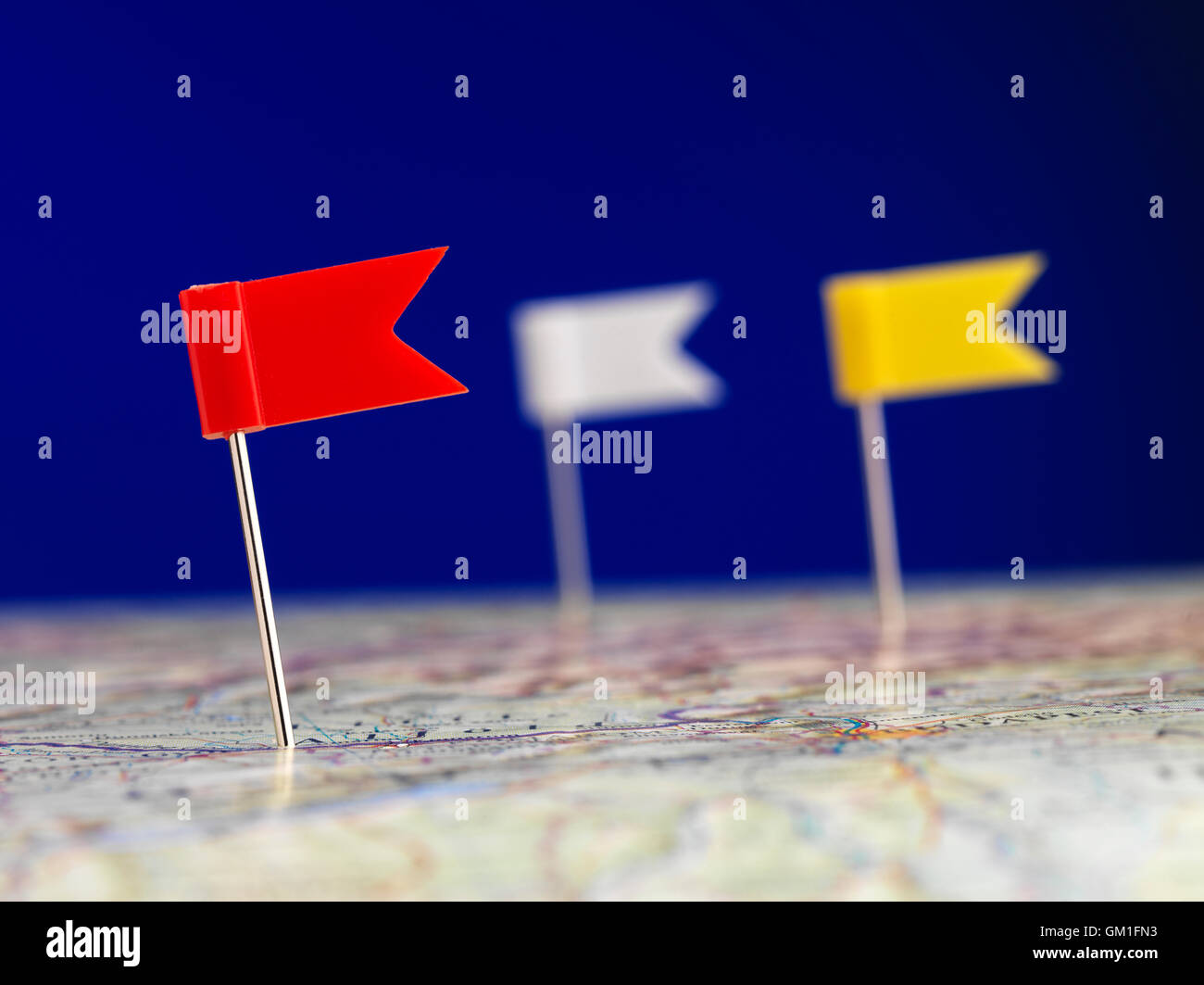 Pin map hi-res stock photography and images - Alamy