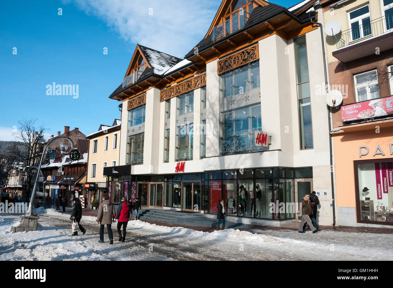 Zakopane snow krupówki hi-res stock photography and images - Alamy
