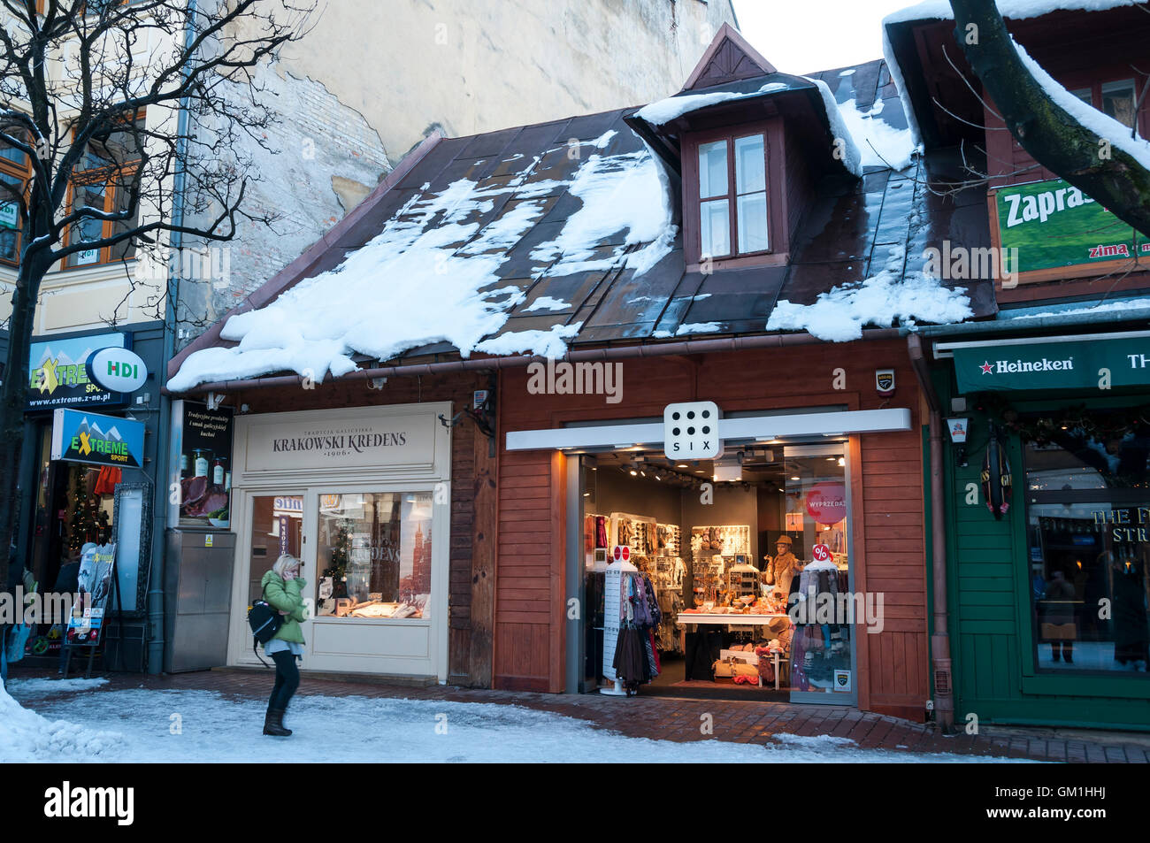 Zakopane snow krupówki hi-res stock photography and images - Alamy