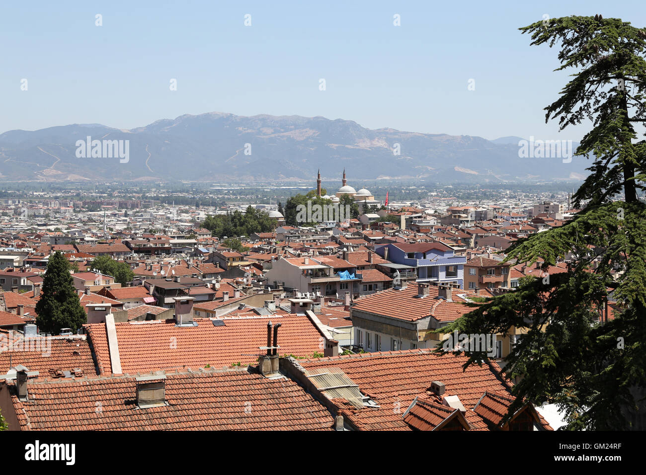 General view of Bursa city in Turkey Stock Photo - Alamy