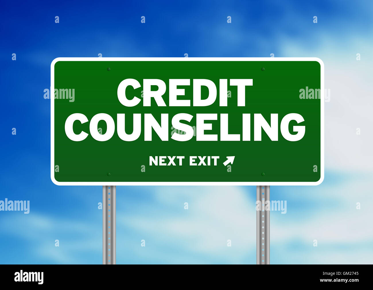 Credit Counseling Road Sign Stock Photo - Alamy