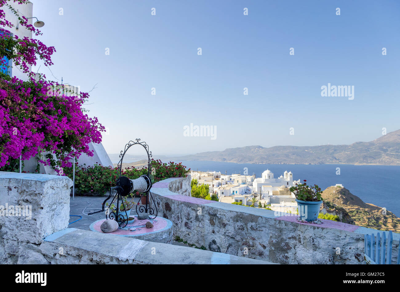 Architecture in Milos island, Cyclades, Greece Stock Photo - Alamy