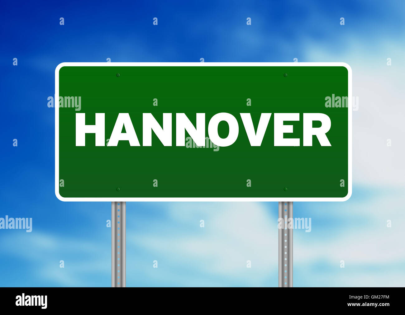 Hannover Road Sign Stock Photo - Alamy