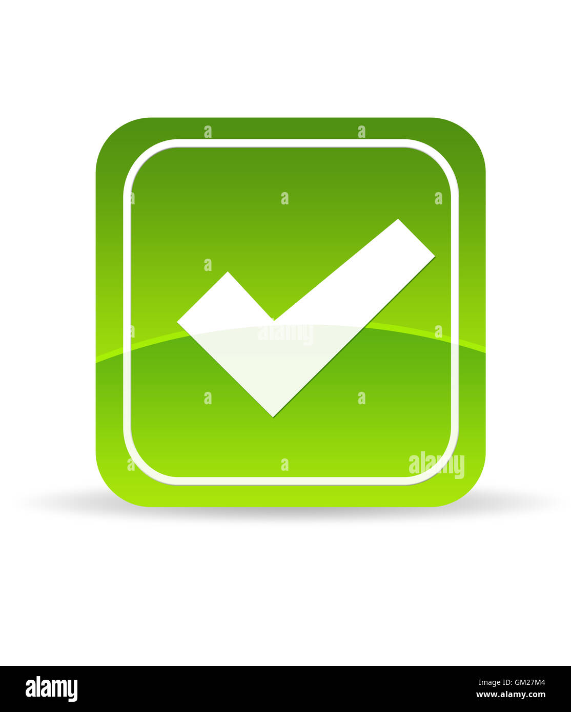 Green Check Mark Icon Stock Photo - Alamy