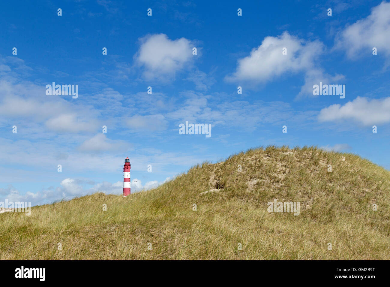 dunes, lighthouse, Amrum Island, North Friesland, Schleswig-Holstein ...