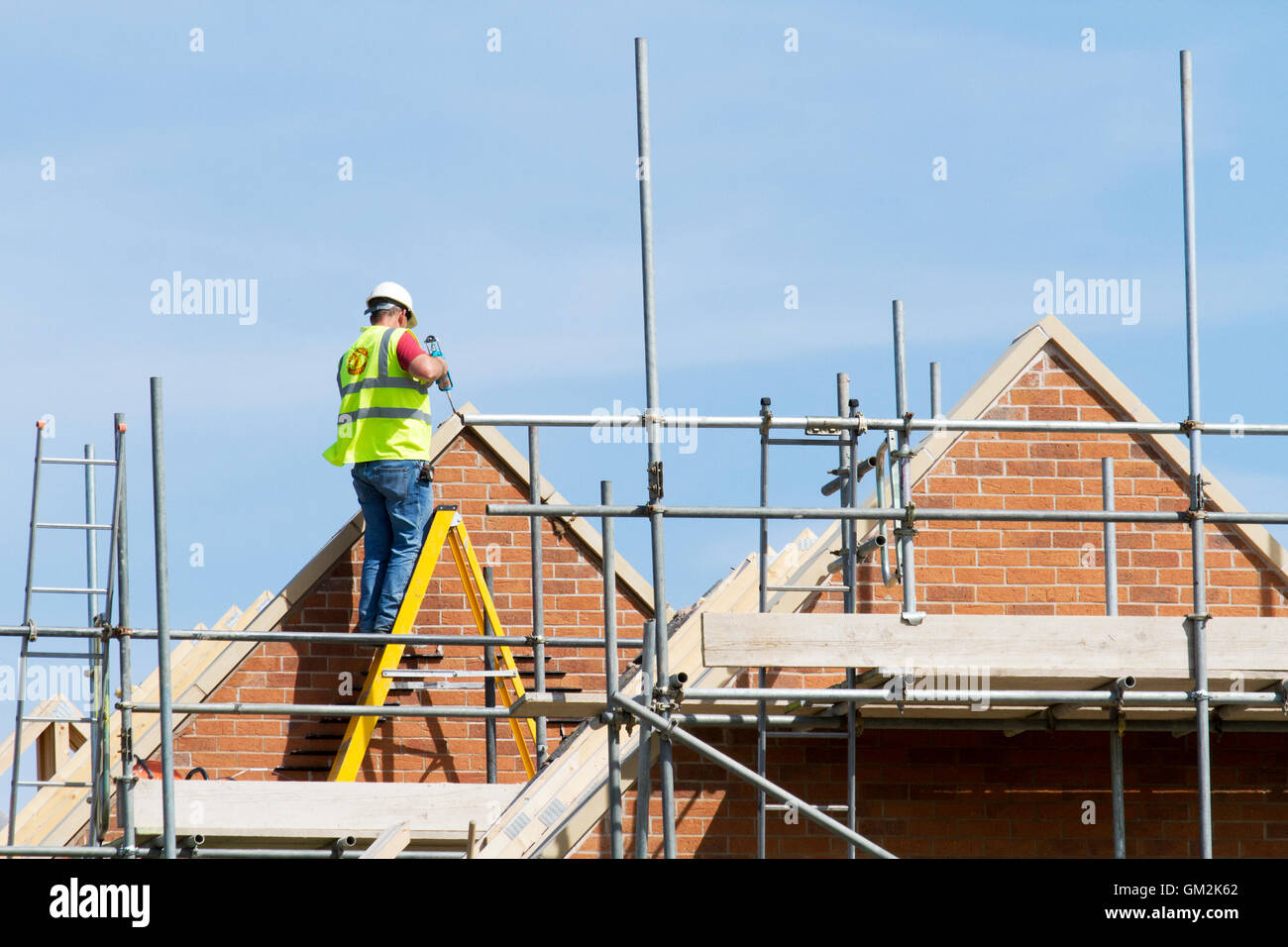 Roofing contractors; New Build development houses nearing completion ...