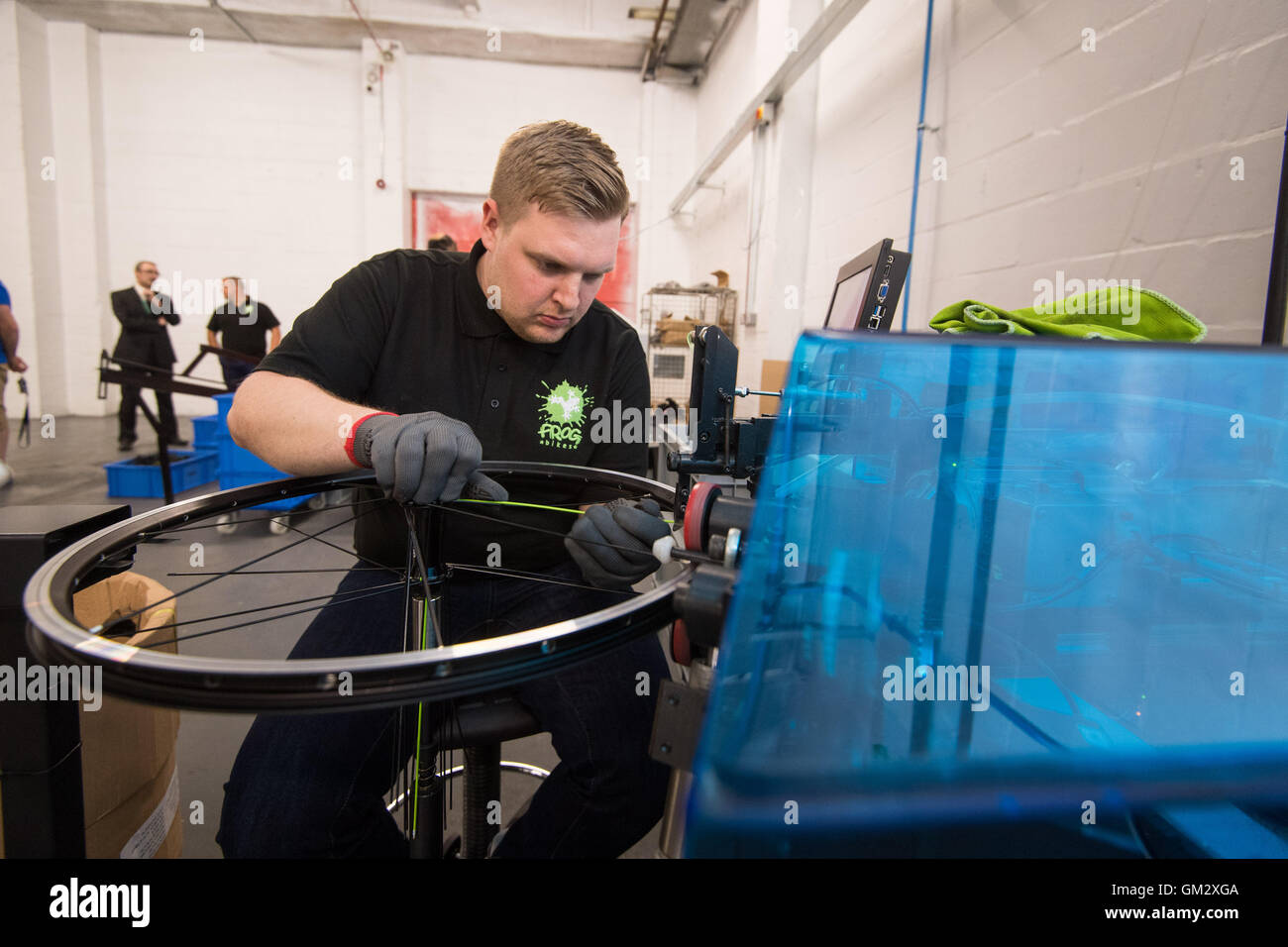 The production line at the Frog Bikes factory - manufacturer of ...