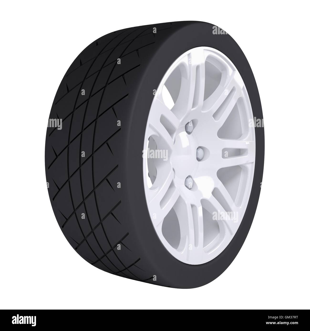 Drag race car tire Cut Out Stock Images & Pictures - Alamy