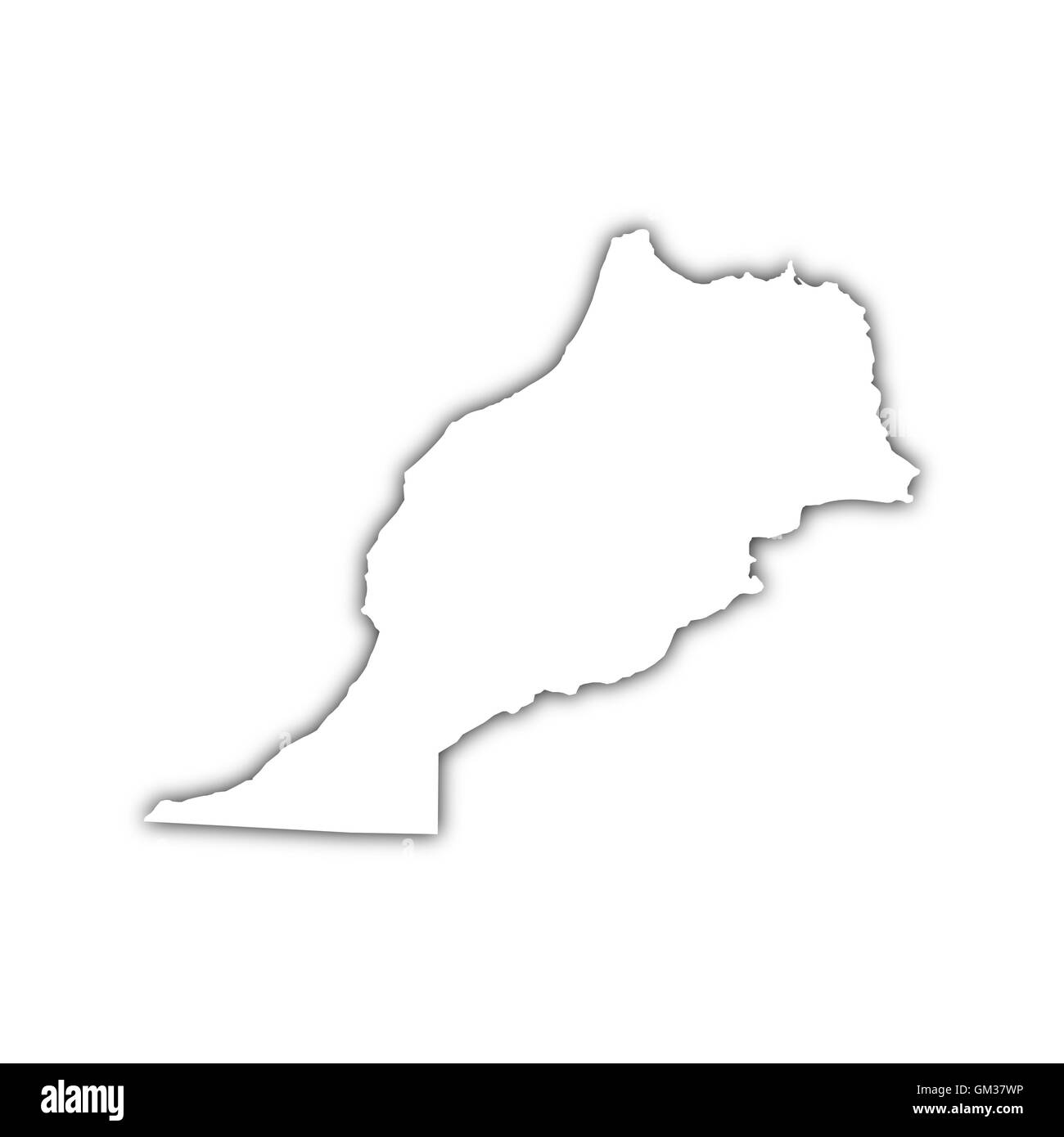 Morocco map hi-res stock photography and images - Alamy