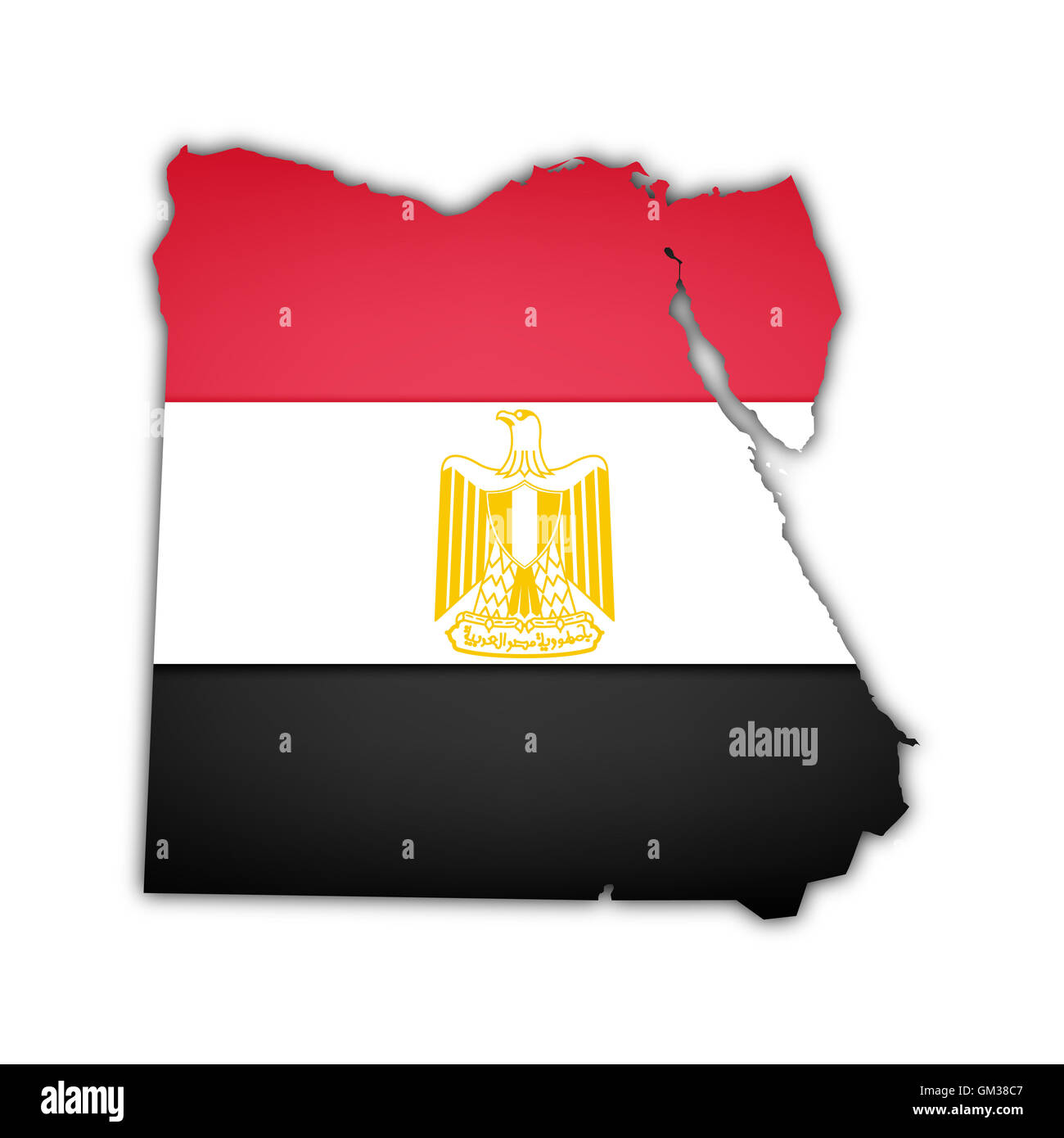 Egypt map Cut Out Stock Images & Pictures - Alamy