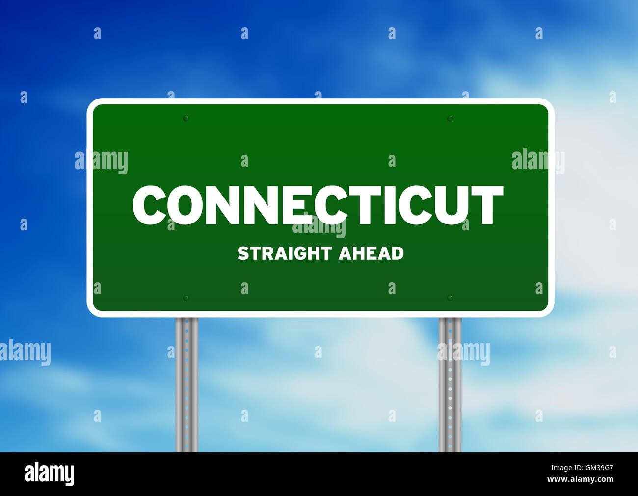 Connecticut road sign hi-res stock photography and images - Alamy