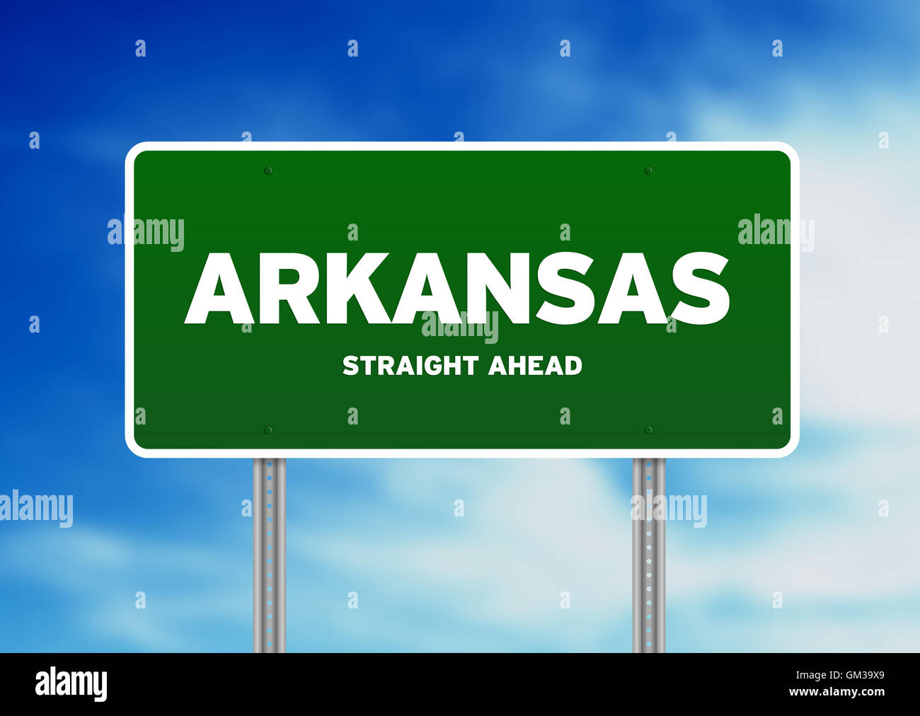 Arkansas Highway Sign Stock Photo - Alamy