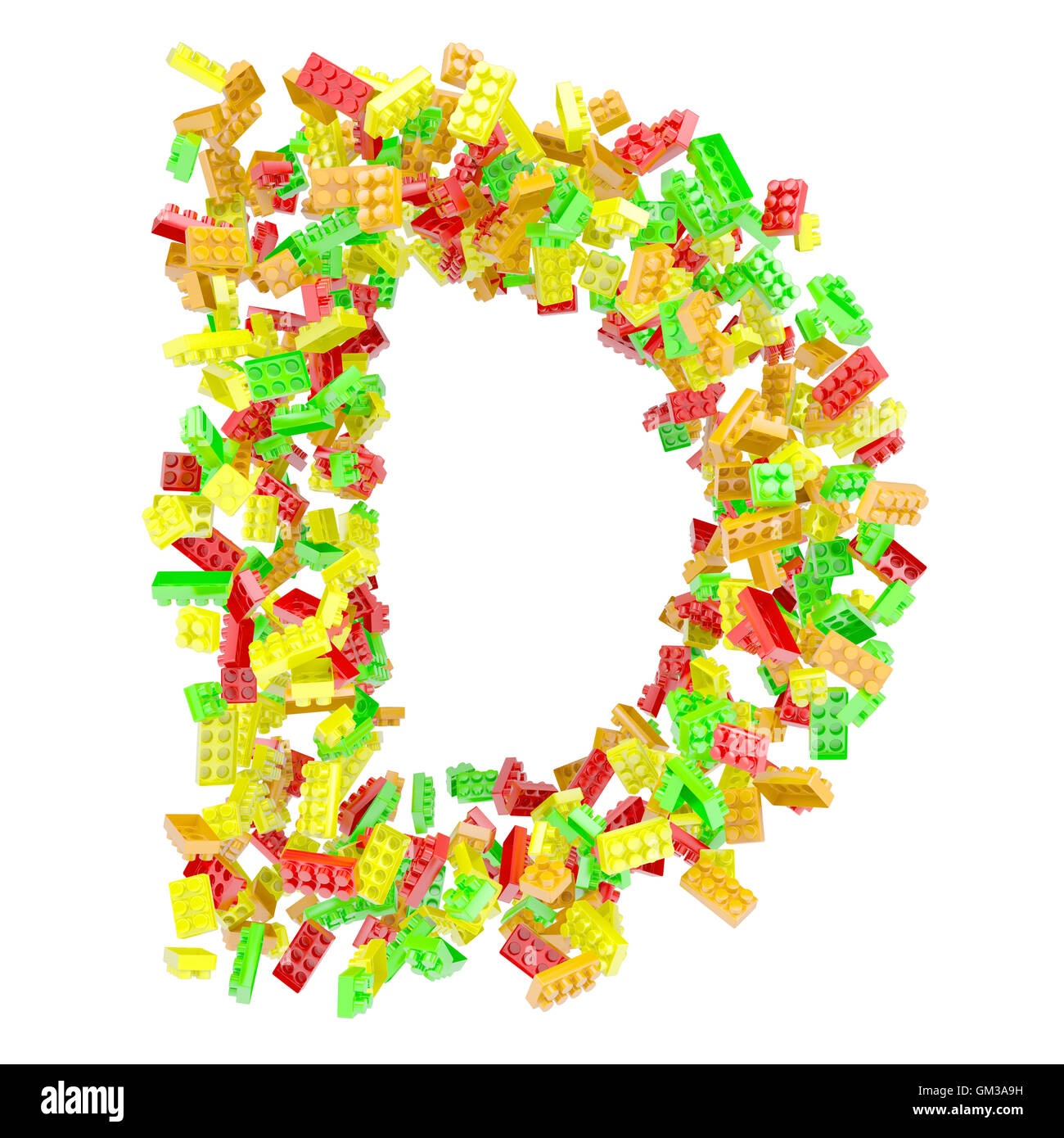 The letter D is made up of children's blocks Stock Photo - Alamy