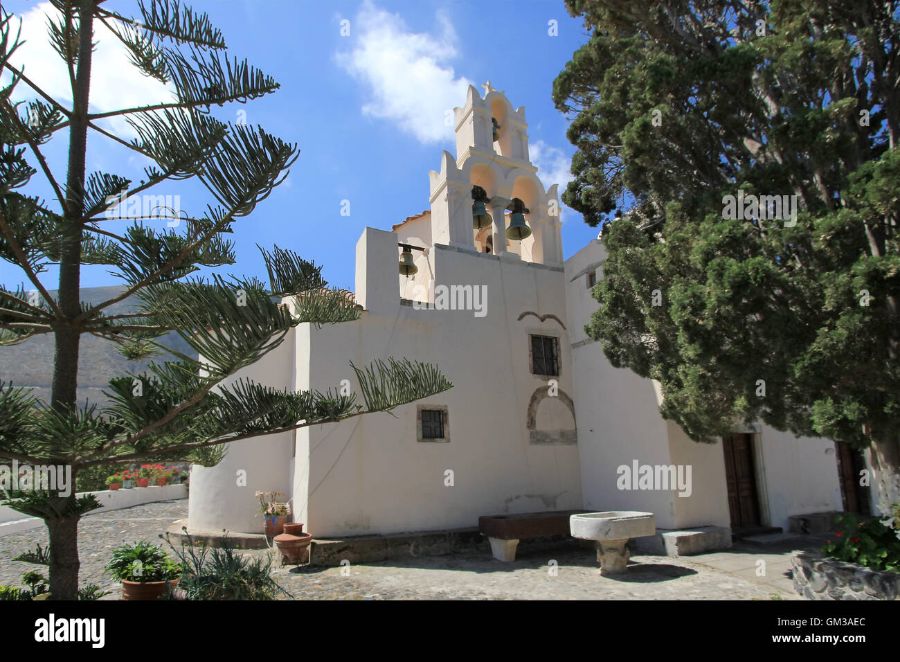 Church of Panagia Episkopi, Santorini, Greece Stock Photo - Alamy