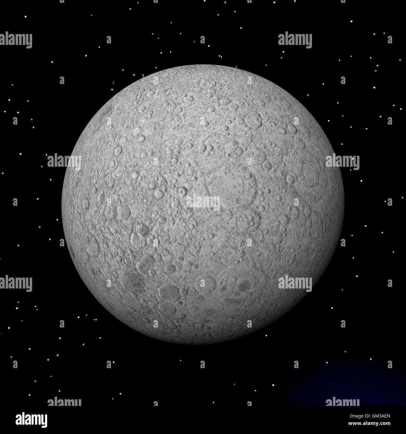 Moon planet - 3D render Stock Photo - Alamy