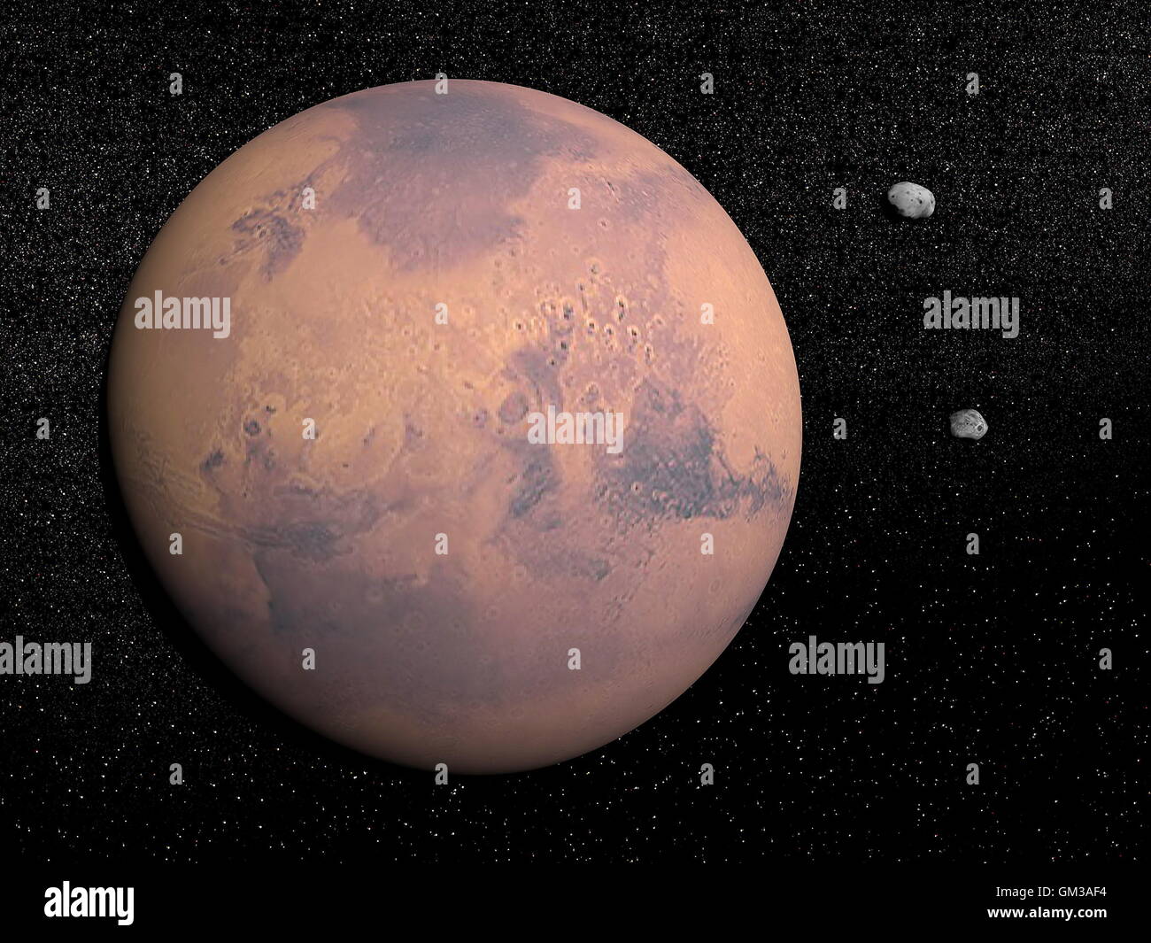 Deimos Seen From Mars