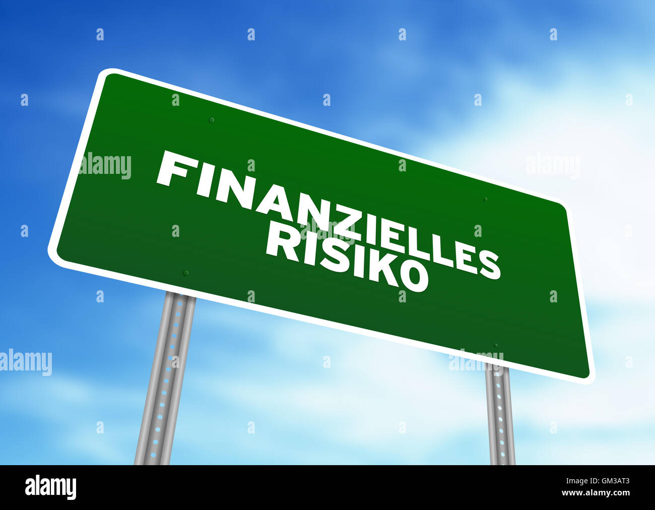 Financial Risk Highway Sign Stock Photo - Alamy