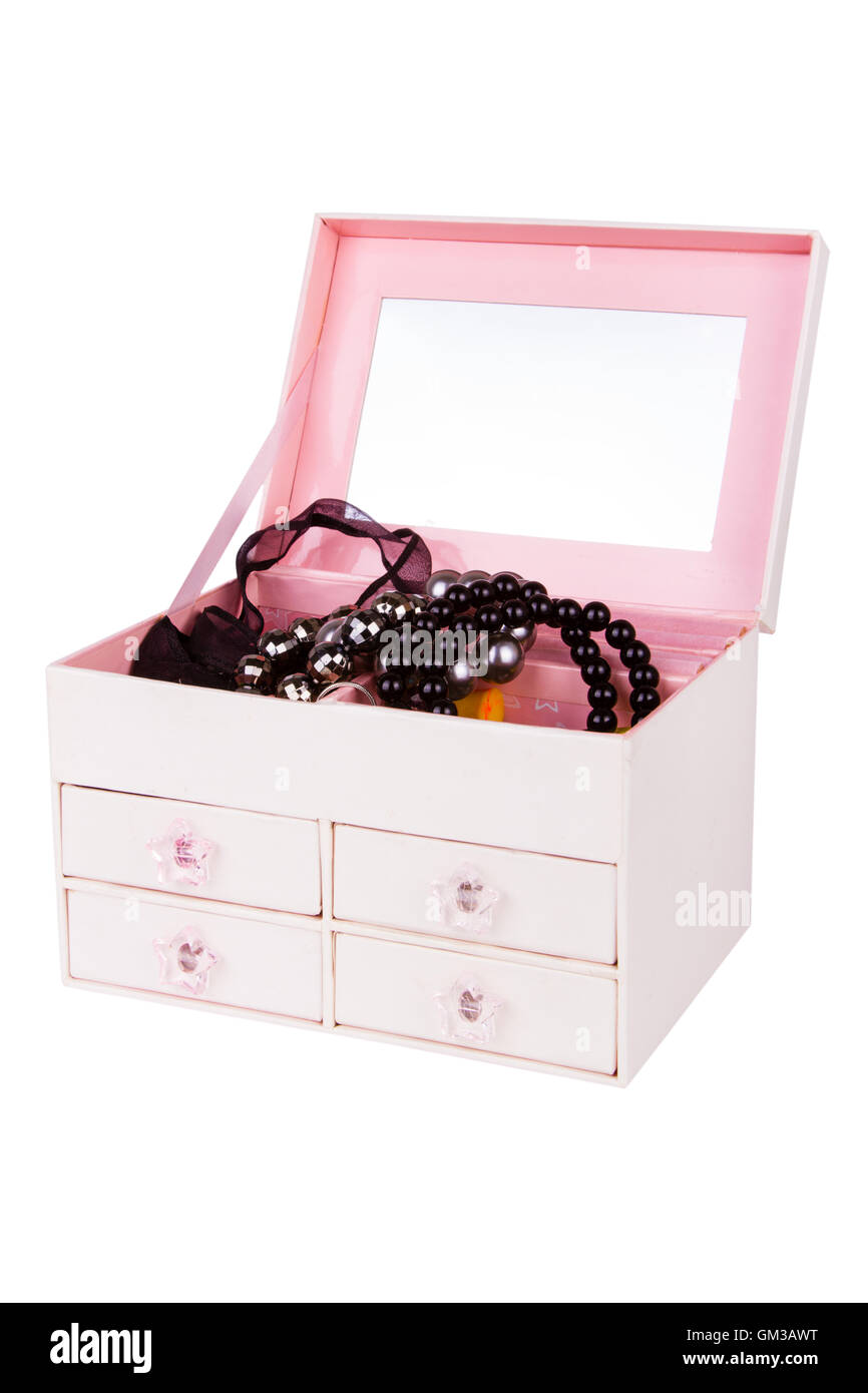 Black jewelery box Cut Out Stock Images & Pictures - Alamy