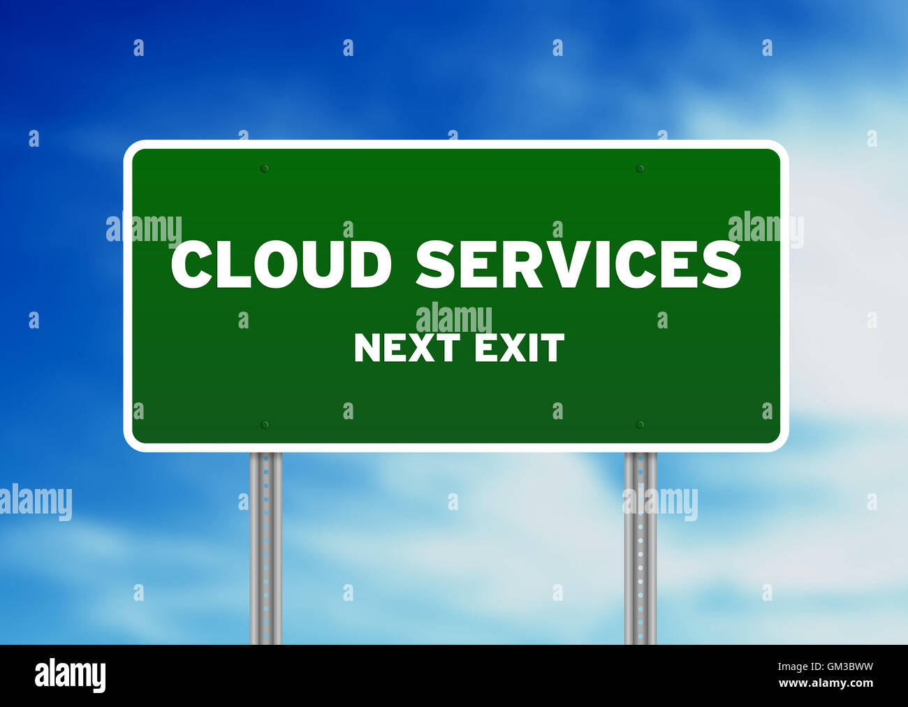 Cloud Services Road Sign Stock Photo - Alamy