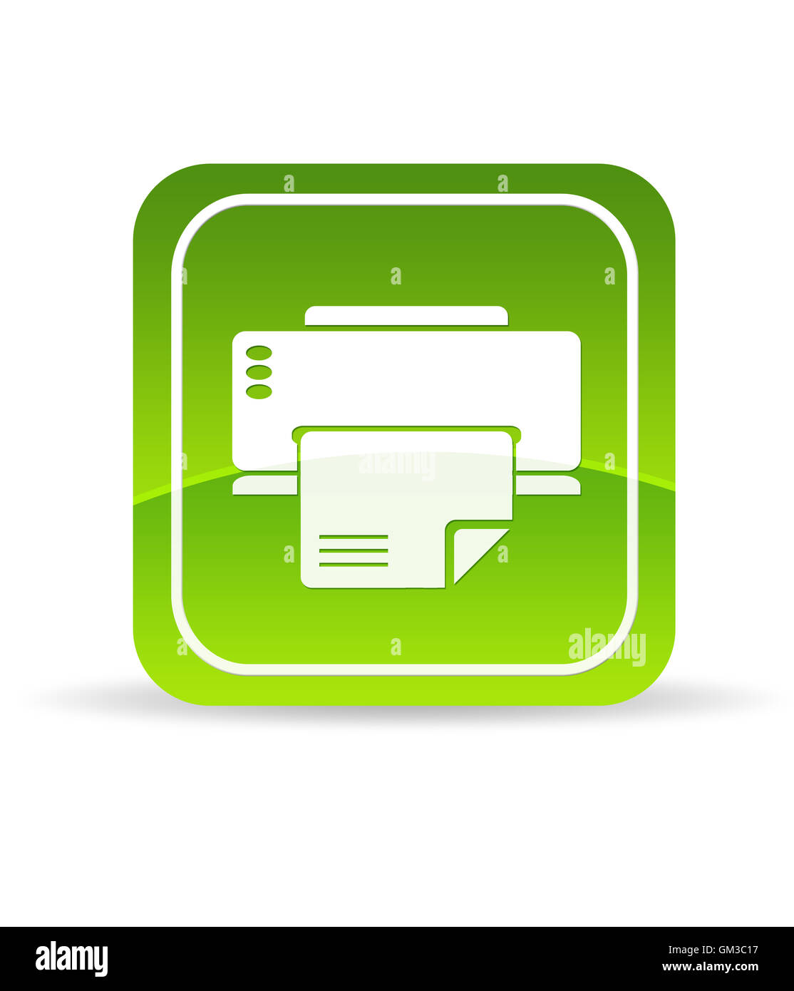 Green Printer Icon Stock Photo - Alamy