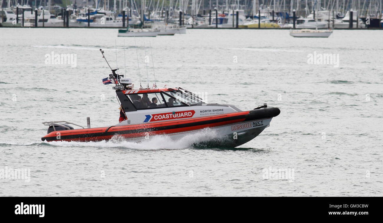 Rescue boat of the New Zealand Coastguard Stock Photo - Alamy