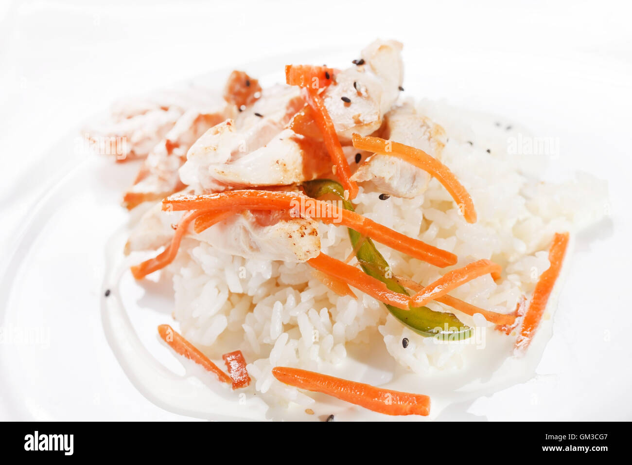 rice with chicken Stock Photo - Alamy