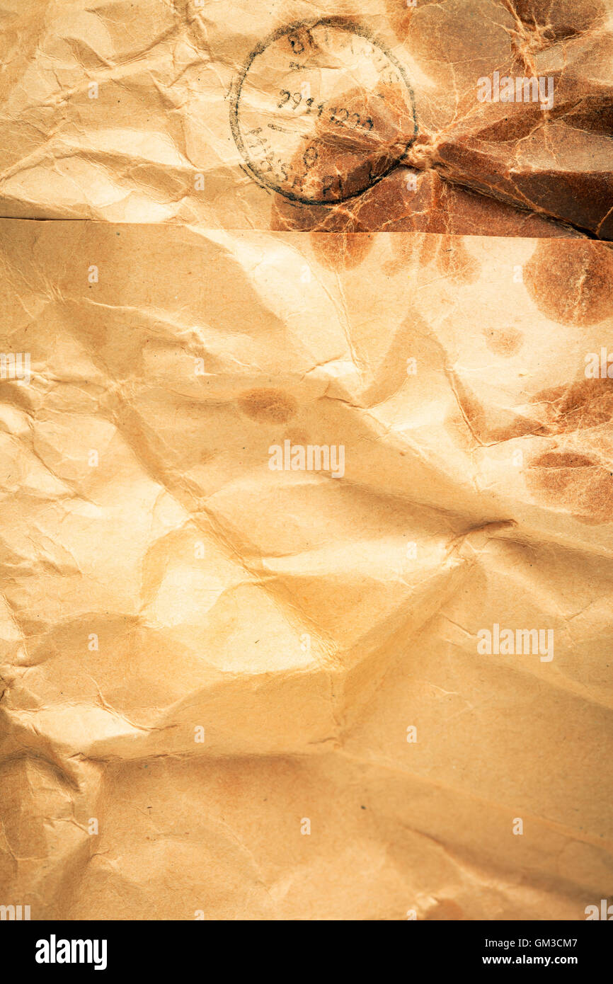 old paper with stamp Stock Photo - Alamy