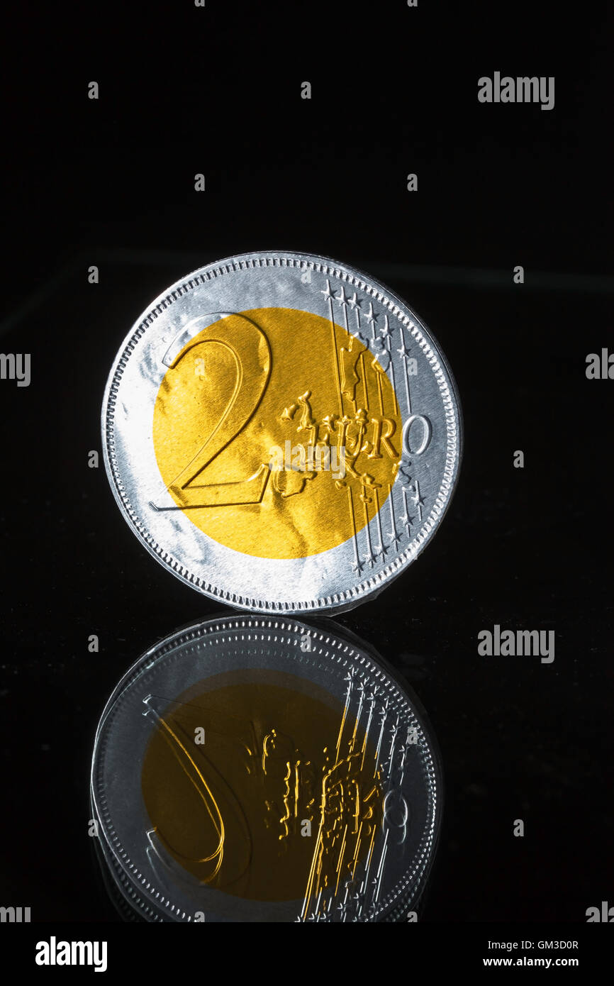 Two euro coin Stock Photo - Alamy