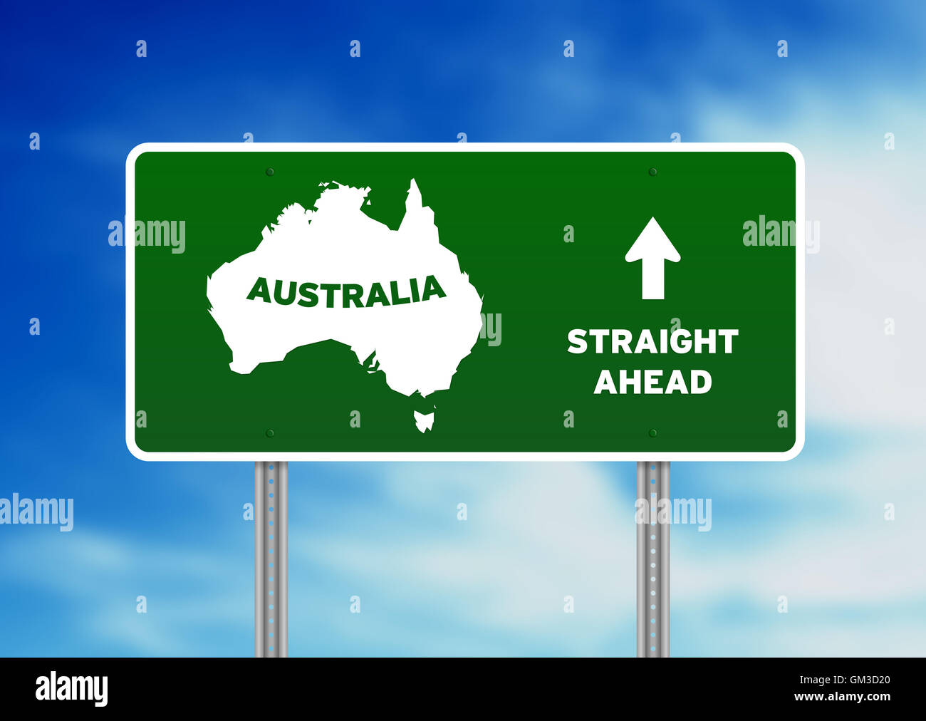 Australia Highway Sign Stock Photo - Alamy