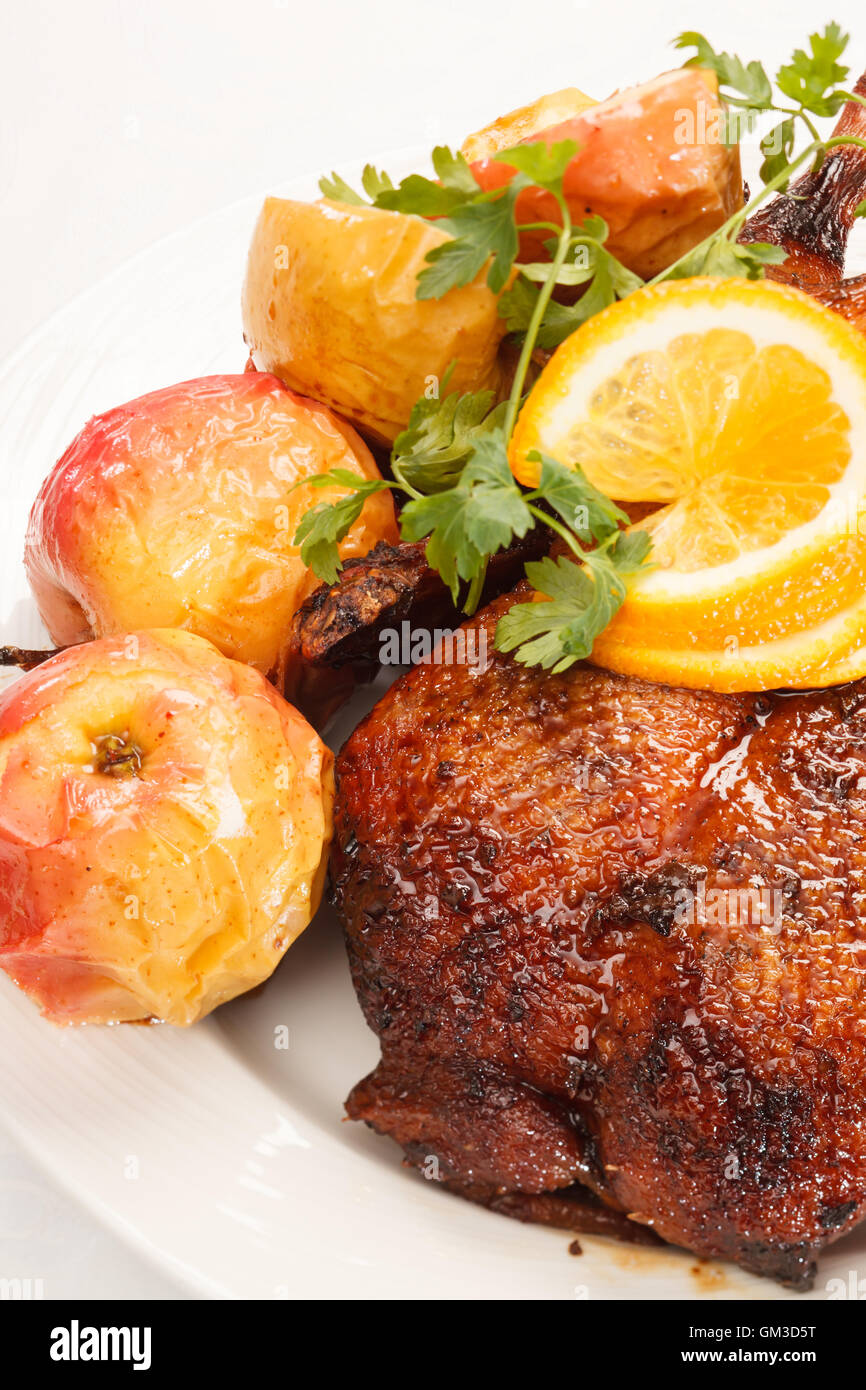 Christmas roast goose Stock Photo - Alamy