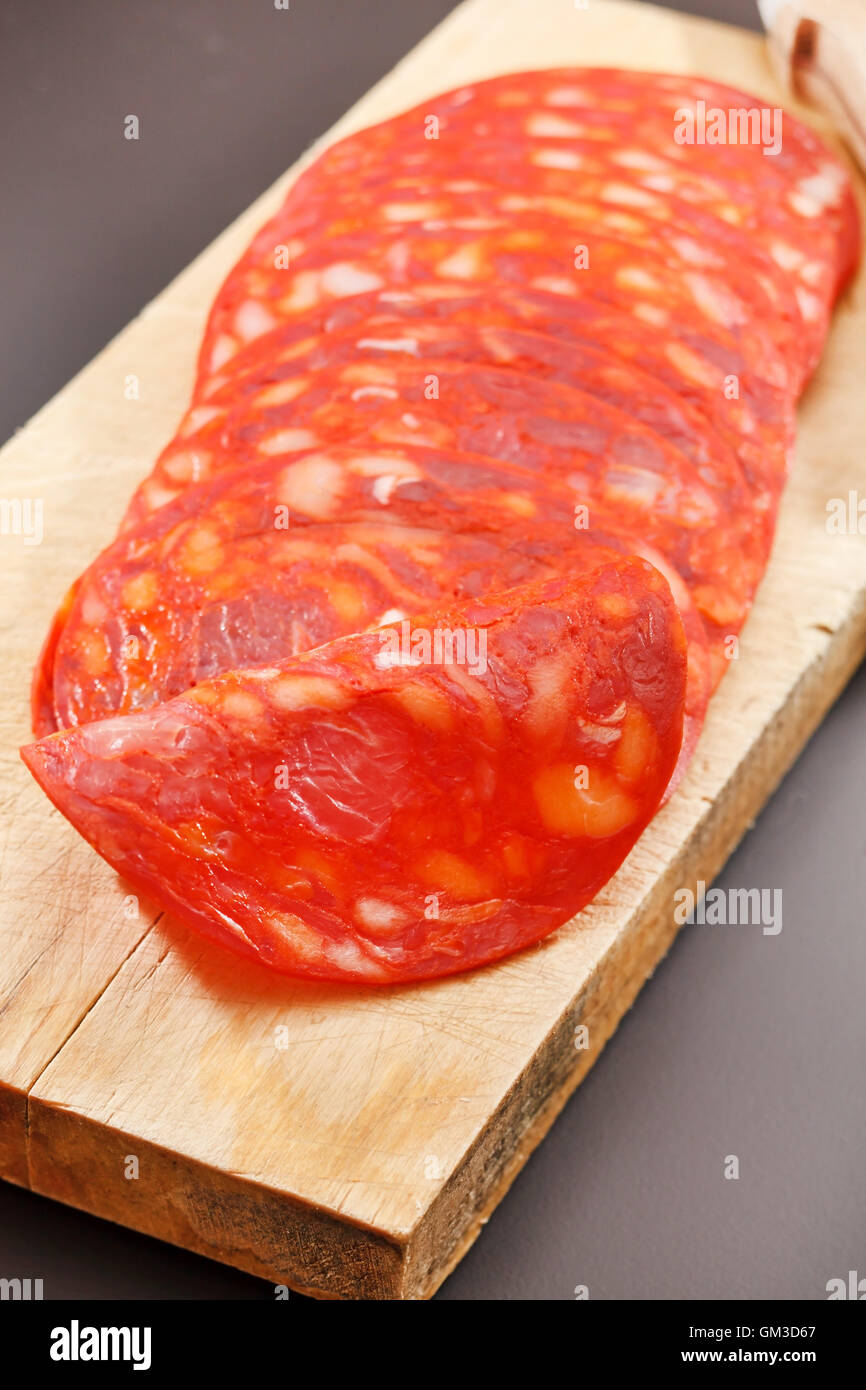 red spanish chorizo Stock Photo - Alamy
