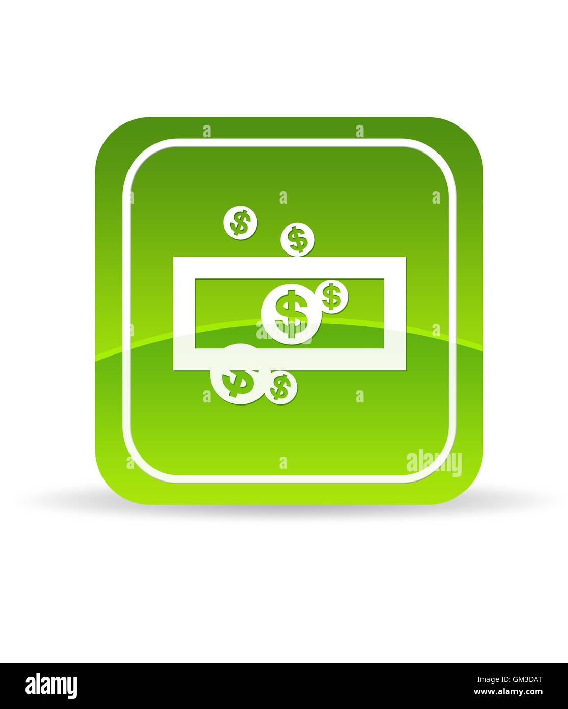 Green Save Money Icon Stock Photo - Alamy