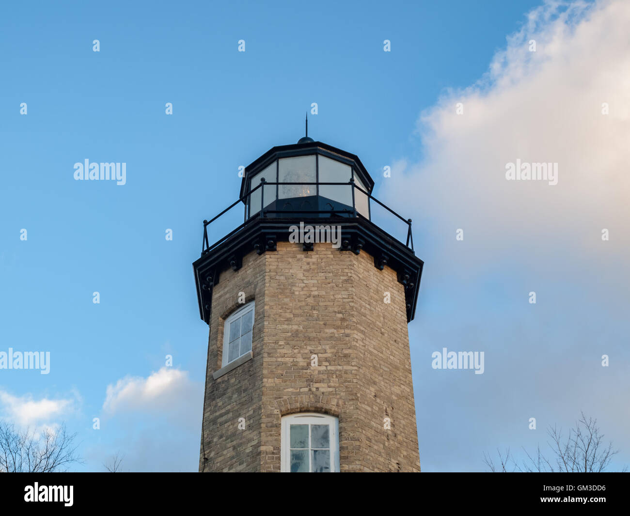 White River Channel and Lighthouse - Whitehall Michigan, Wabiningo ...