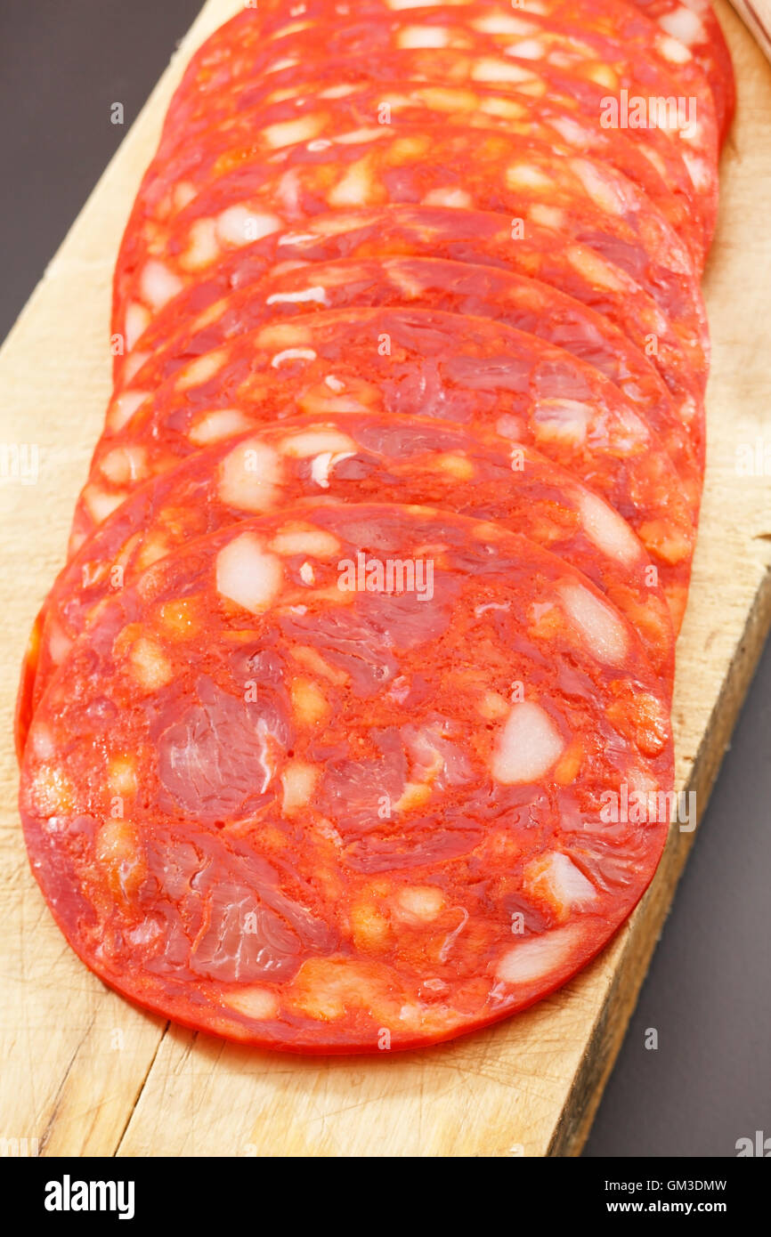 red spanish chorizo Stock Photo - Alamy