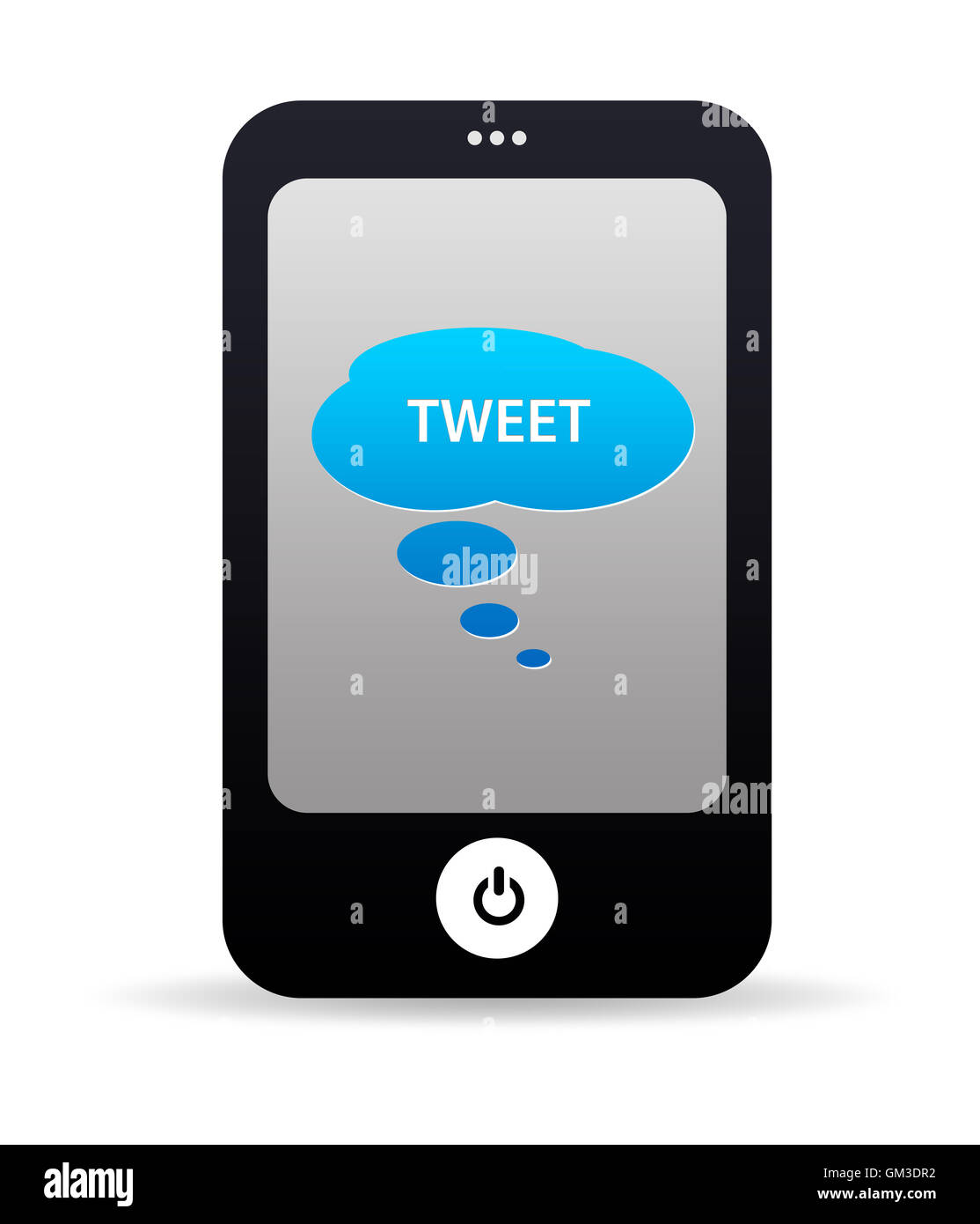 Tweet Mobile Phone Stock Photo - Alamy