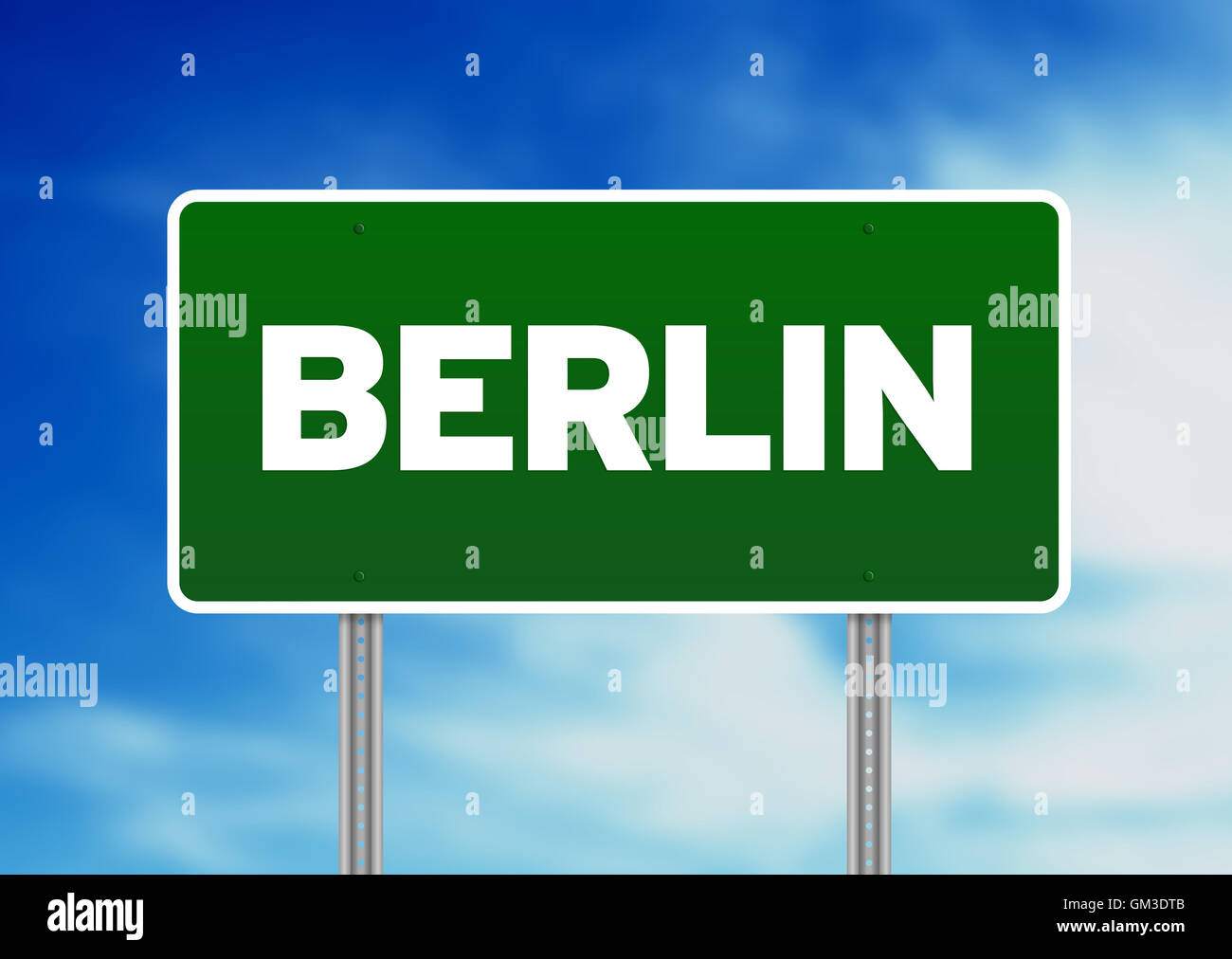 Berlin Road Sign Stock Photo - Alamy