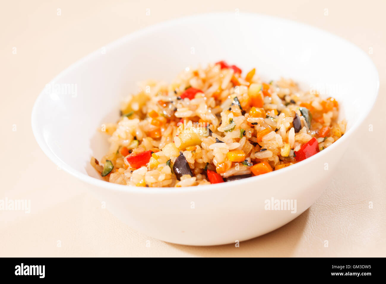 rice with vegetables Stock Photo - Alamy