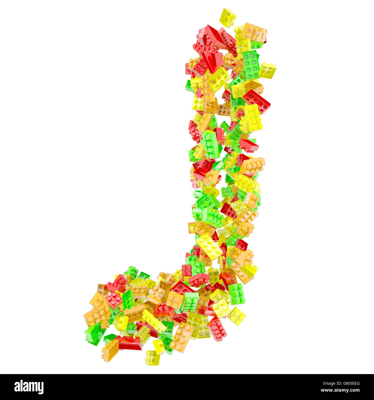 The letter J is made up of children's blocks Stock Photo - Alamy