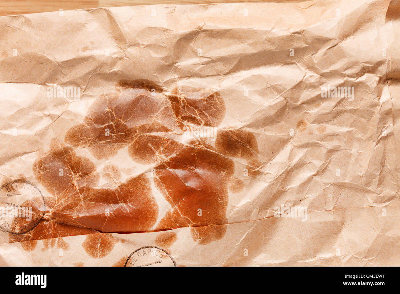 old paper with stamp Stock Photo - Alamy