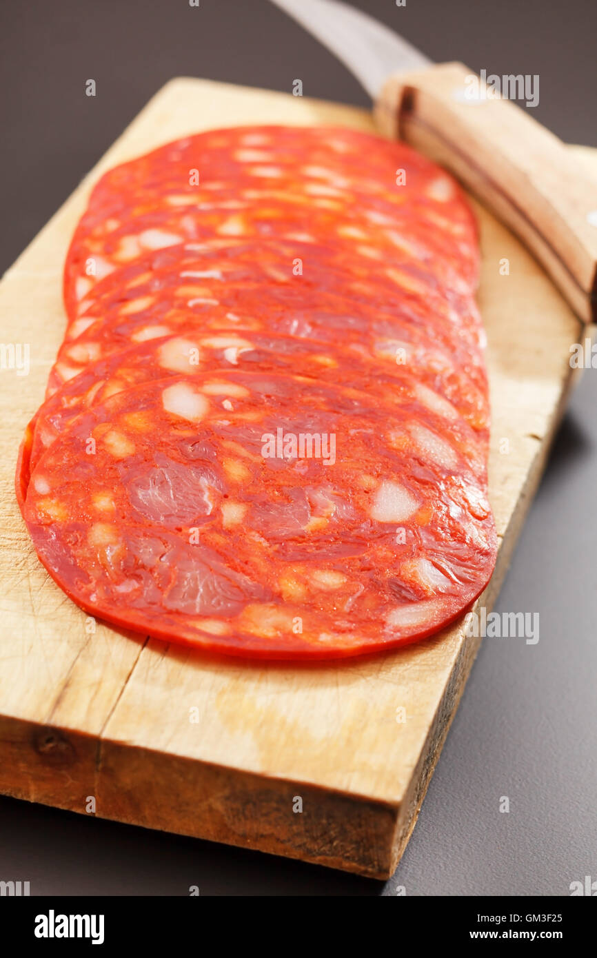 red spanish chorizo Stock Photo - Alamy