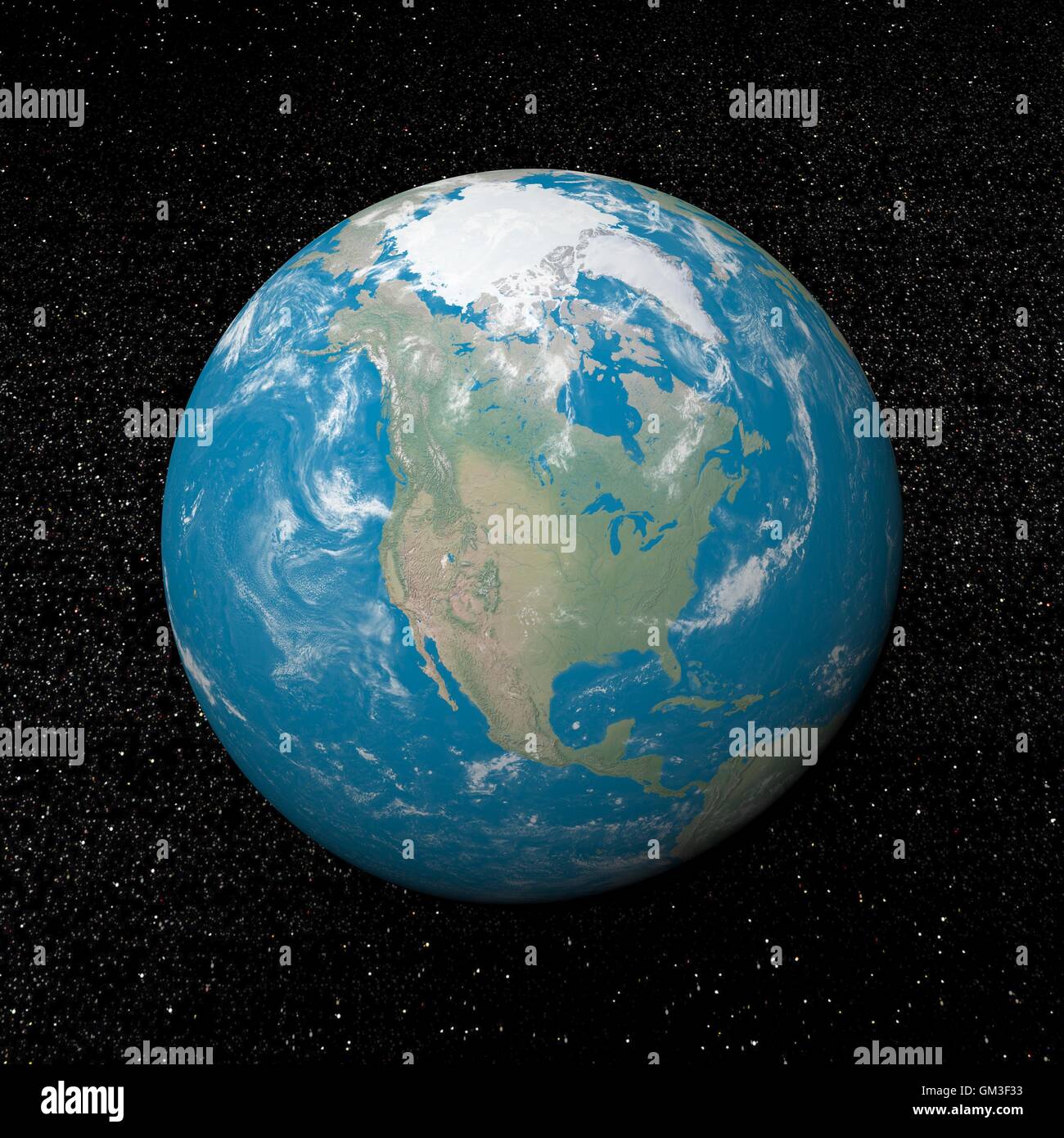 North hemisphere map hi-res stock photography and images - Alamy