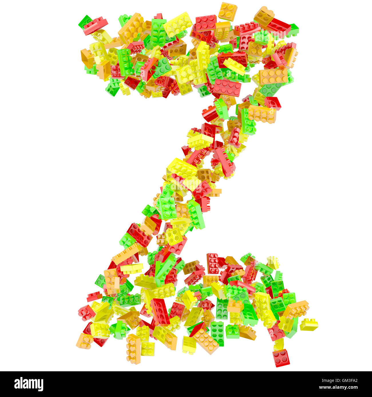 The letter Z is made up of children's blocks Stock Photo - Alamy