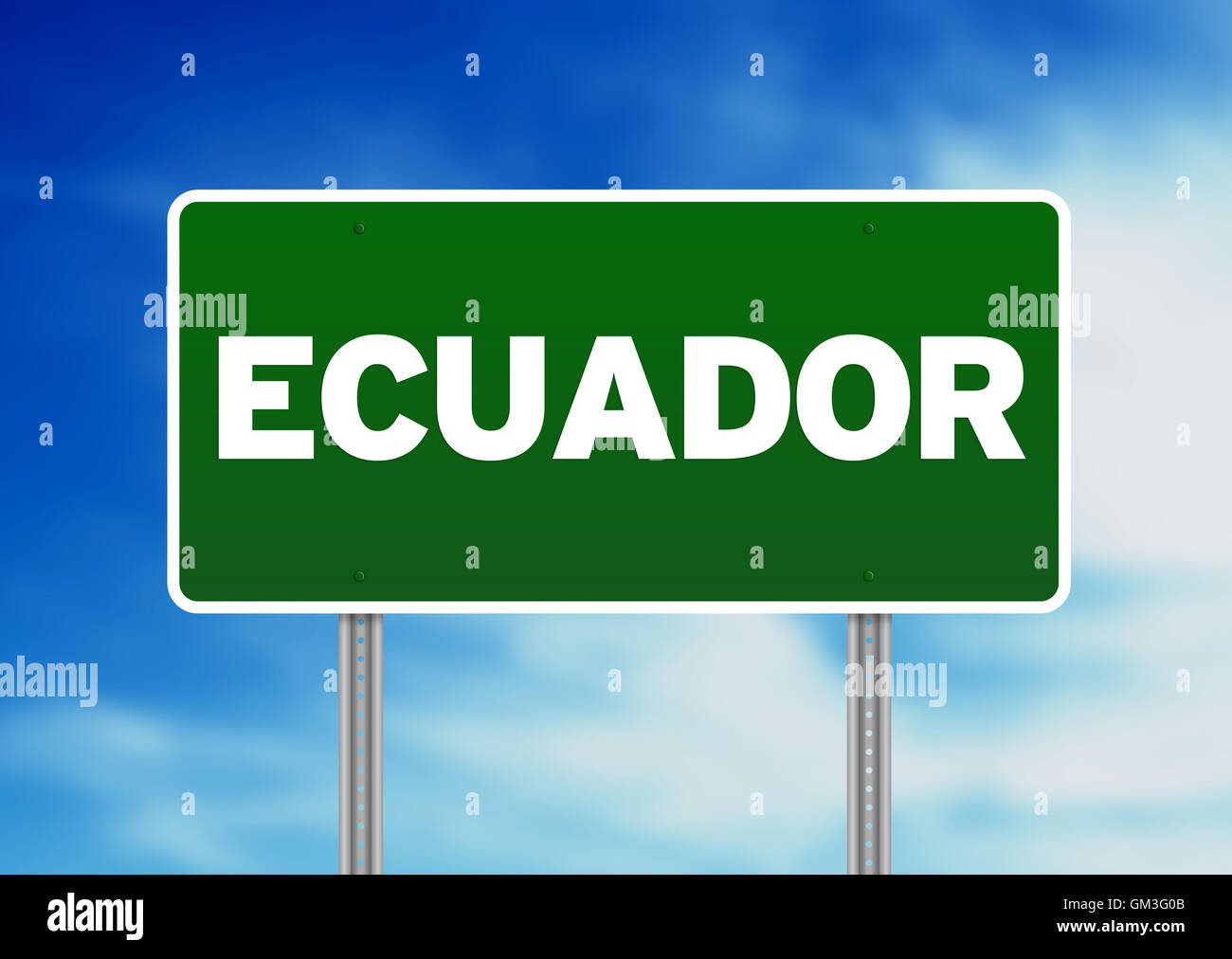 Ecuador road sign hi-res stock photography and images - Alamy