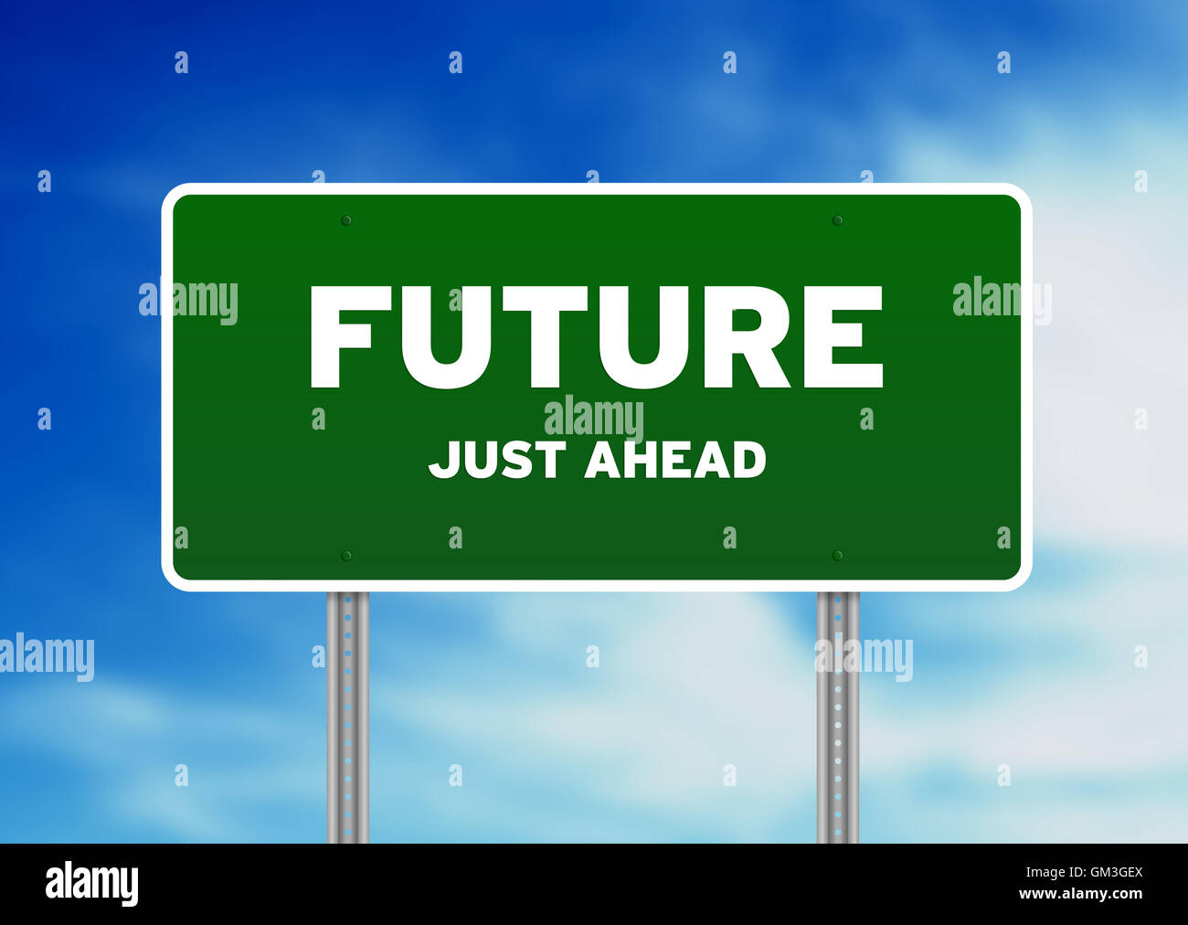 Future Road Sign Stock Photo - Alamy