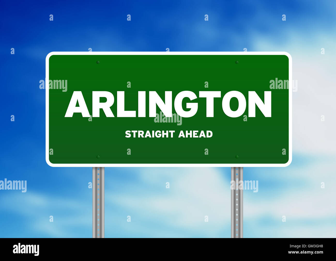 Arlington Highway Sign Stock Photo - Alamy