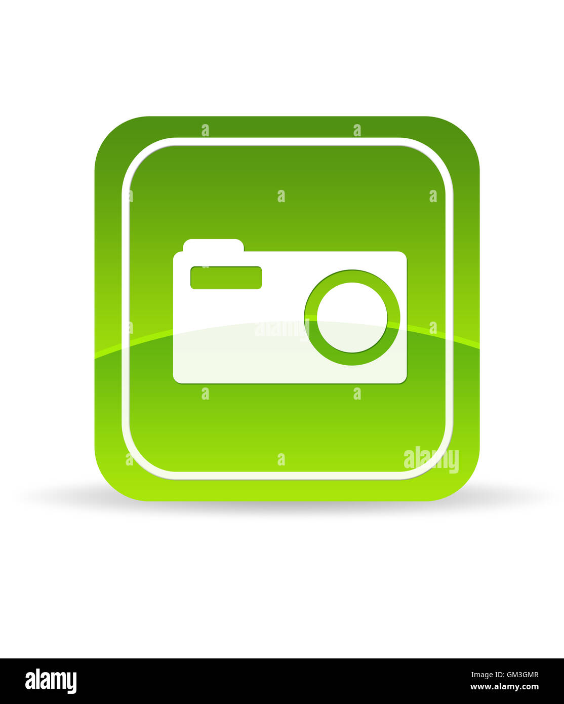 Green Digital Camera Icon Stock Photo - Alamy