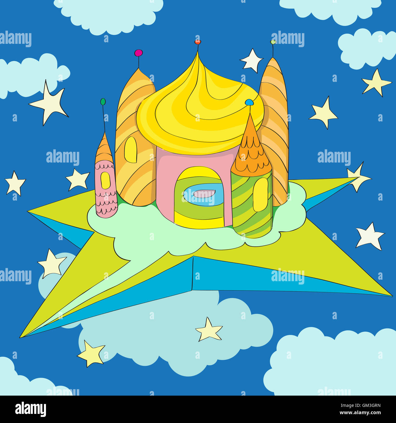 castle on a star Stock Photo - Alamy